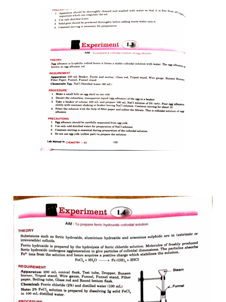 Chemistry Practical File | PDF