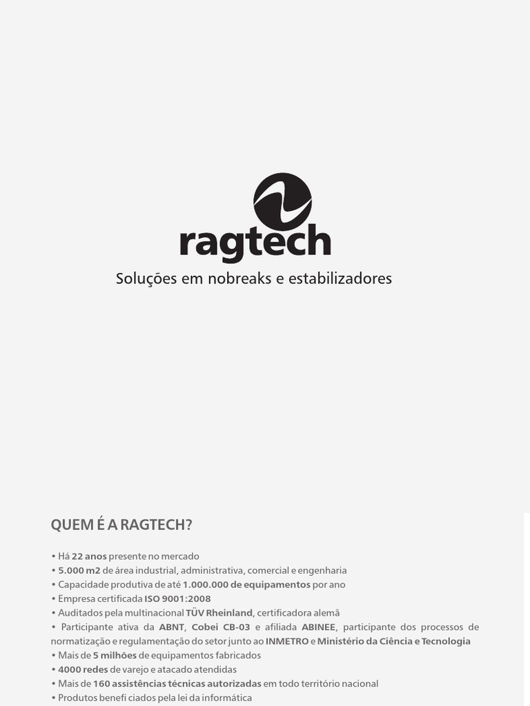 Nobreak Ragtech Easy Pro 1200va Manual Sale Price | www.pinnaxis.com