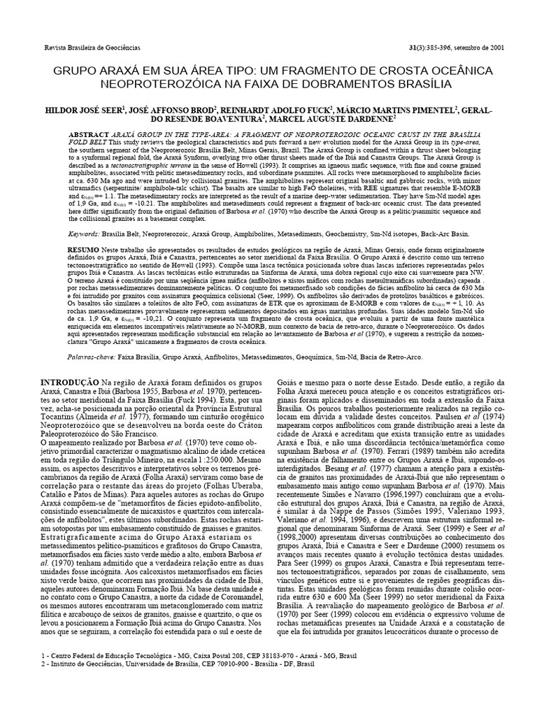 Grupo Araxa Em Sua Area Tipo Um Fragmento de Crost | PDF | Quartzo ...