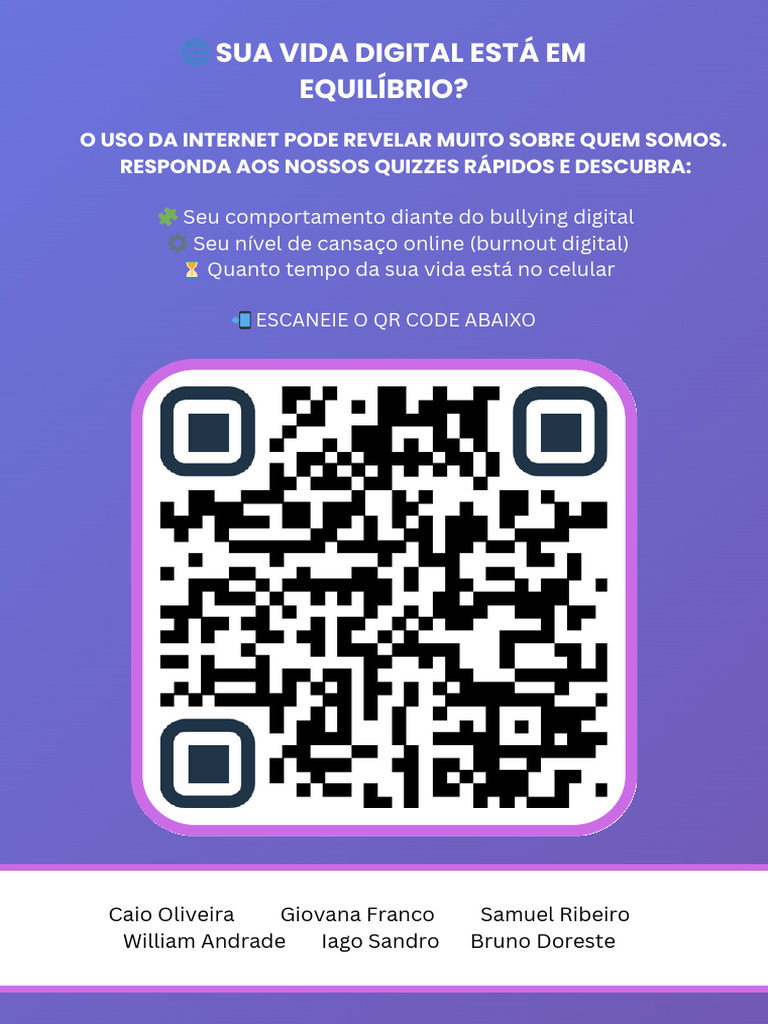 Blue and Purple Gradient Qr Code Flyer | PDF