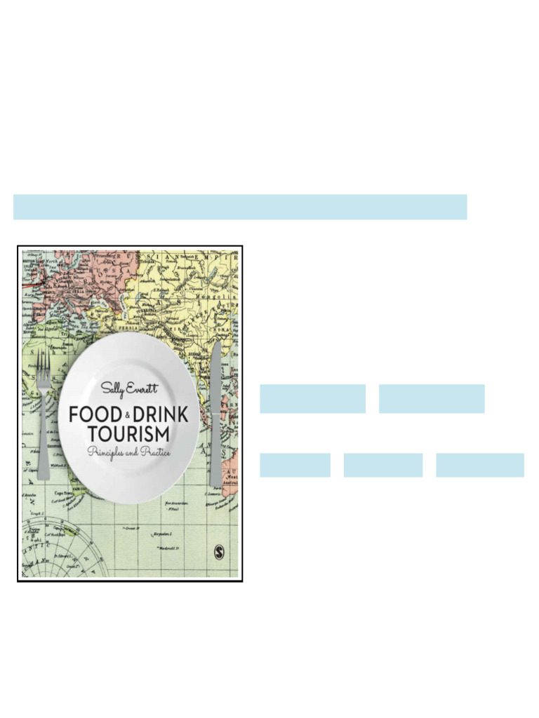 Food and Drink Tourism Principles and Practice 1st Sally Everett online ...