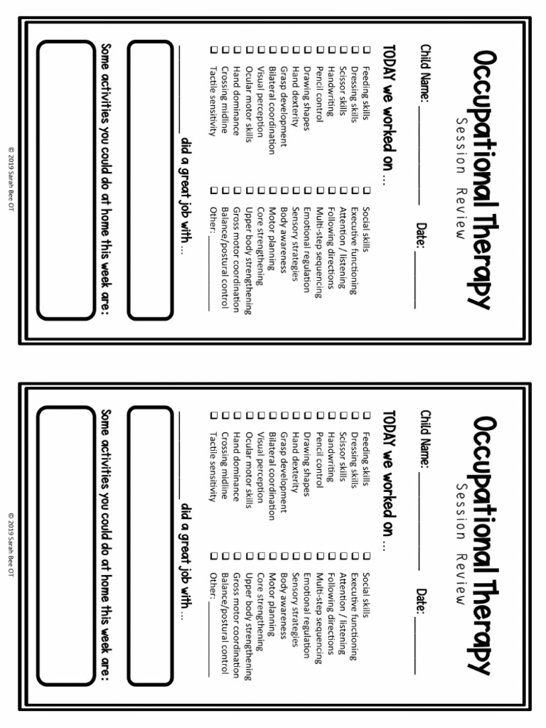 OT Parent Communication Form | PDF