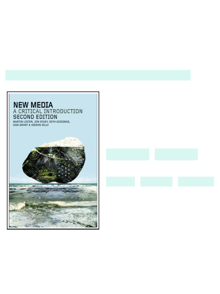 New Media a Critical Introduction Second Edition available all format | PDF