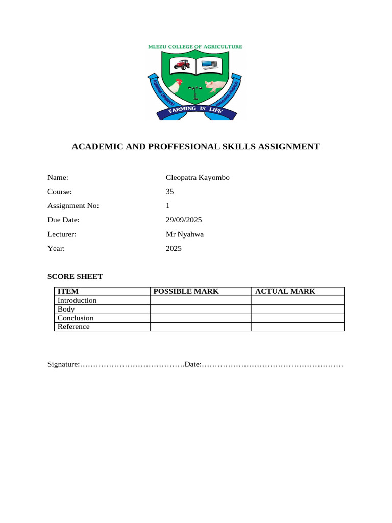 Academic and Professional Communication Skills | PDF | Agriculture ...