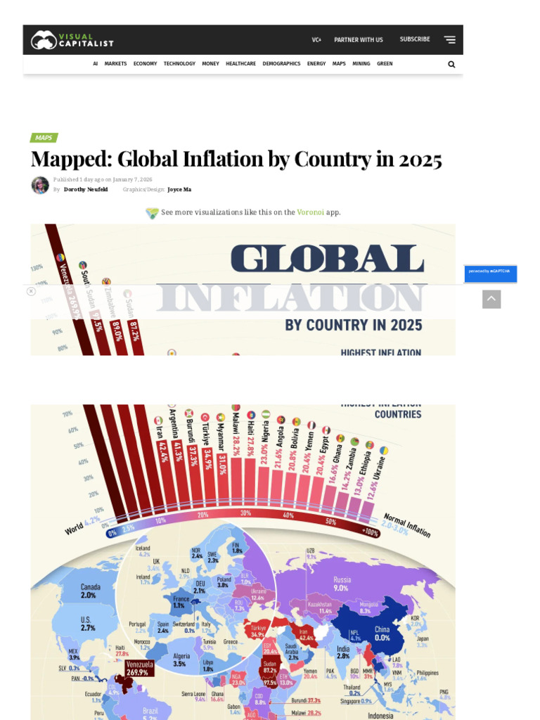Global Inflation Rates by Country 2025 | PDF | Inflation | The United ...