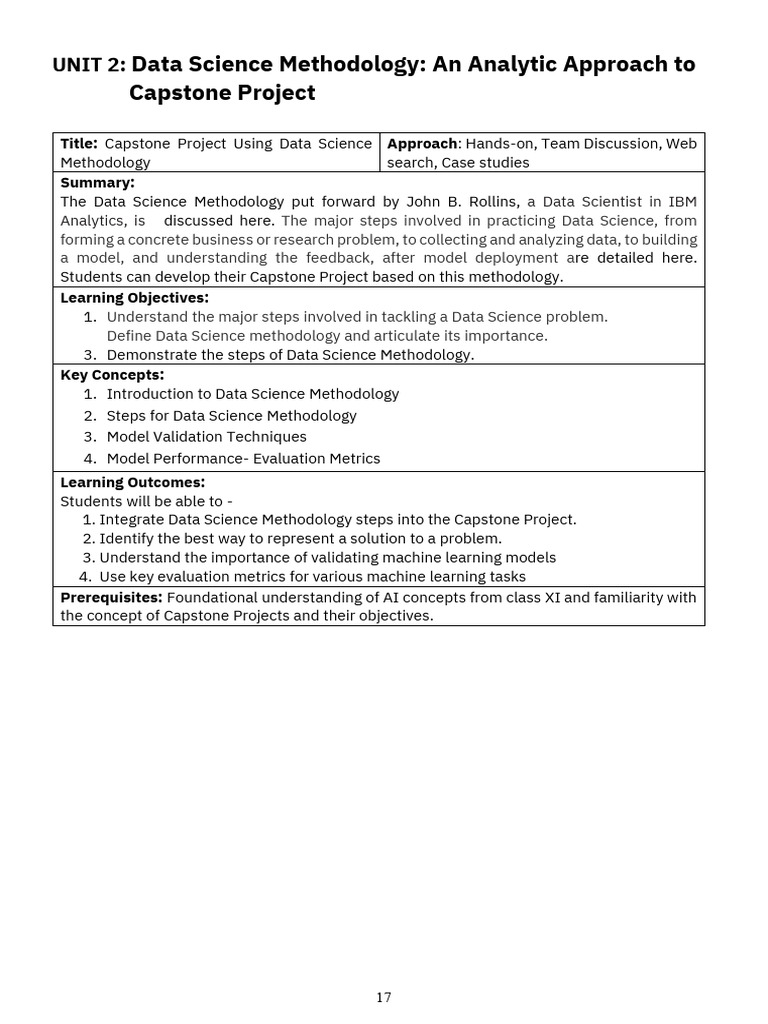 Data Science Methodology for Capstone Project | PDF | Cross Validation ...