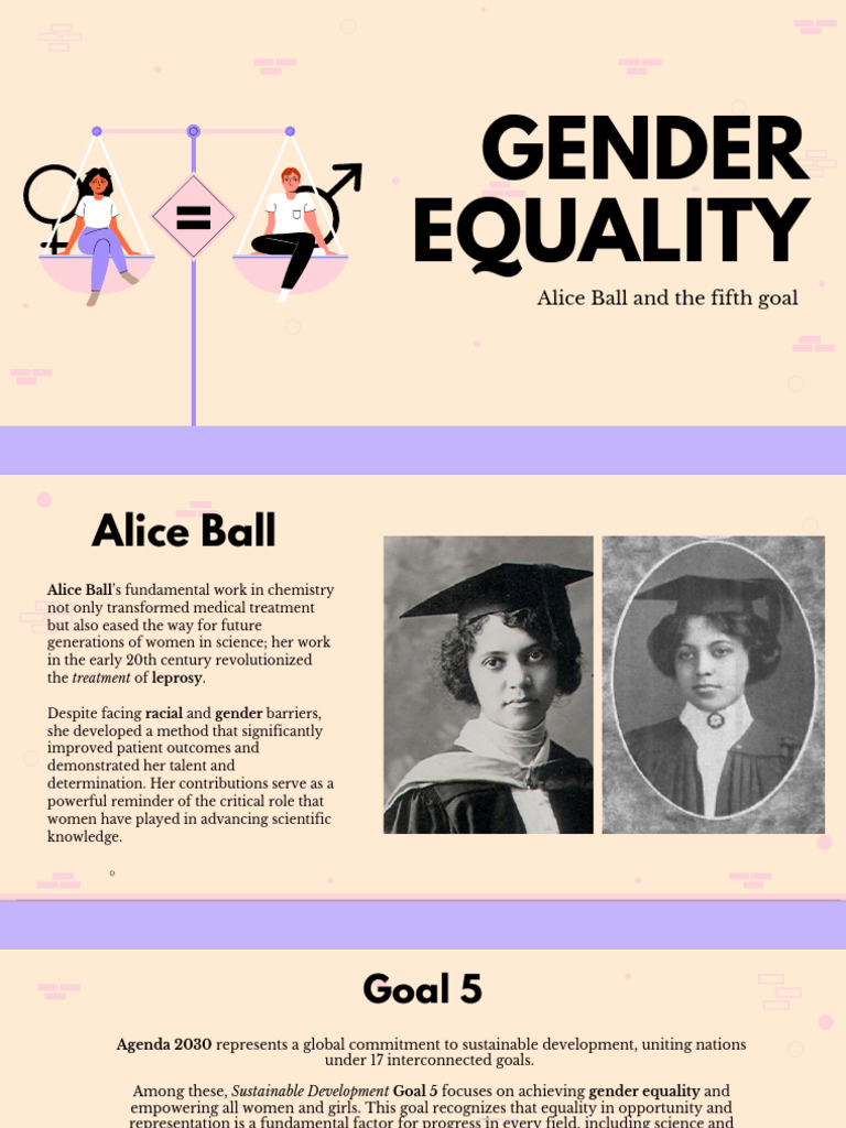 Alice Ball: Pioneer for Gender Equality | PDF | Science | Sustainability