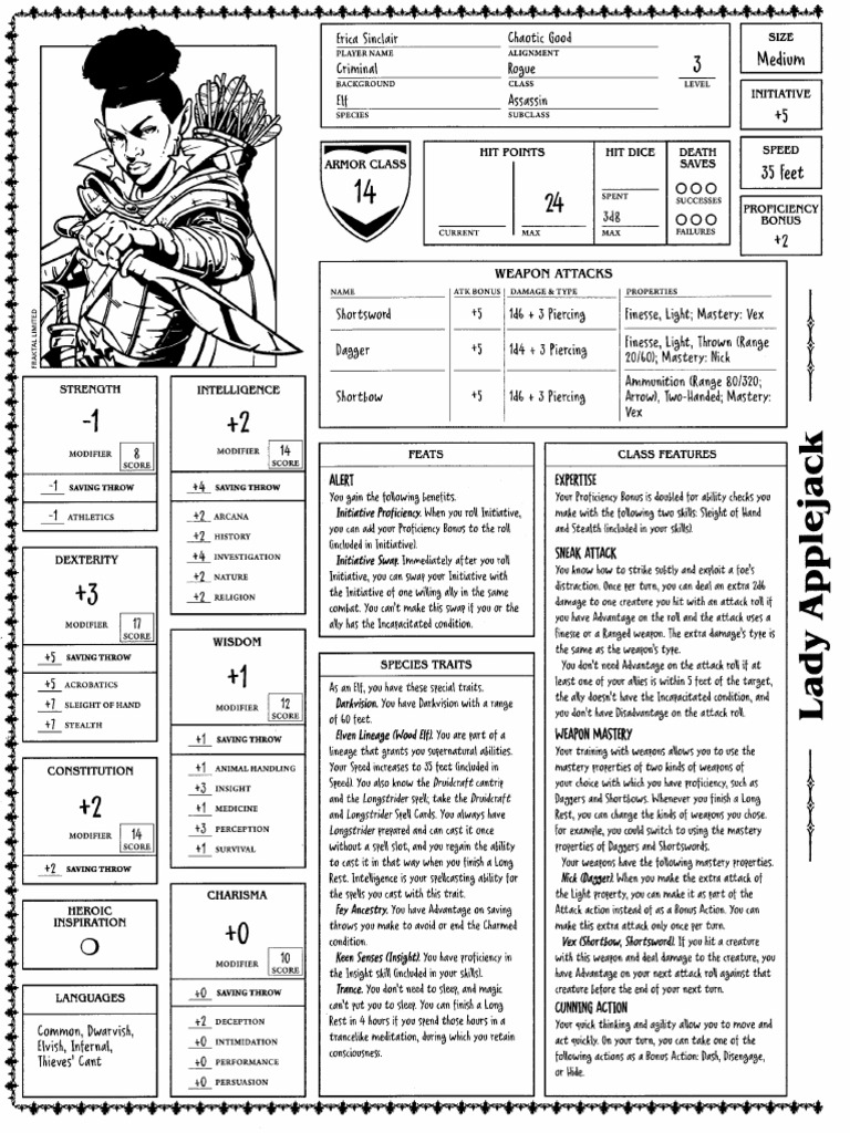 Welcome To The Hellfire Club - Character Sheets - Lady Applejack - Eng ...