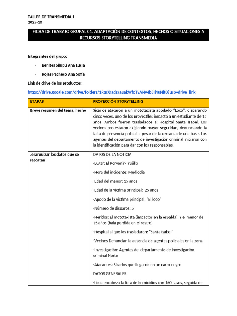 Ficha de Trabajo Grupal 01 | PDF