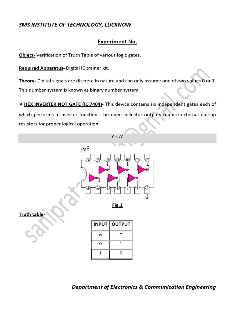 Basic Logic Gates | PDF | Logic Gate | Digital Electronics