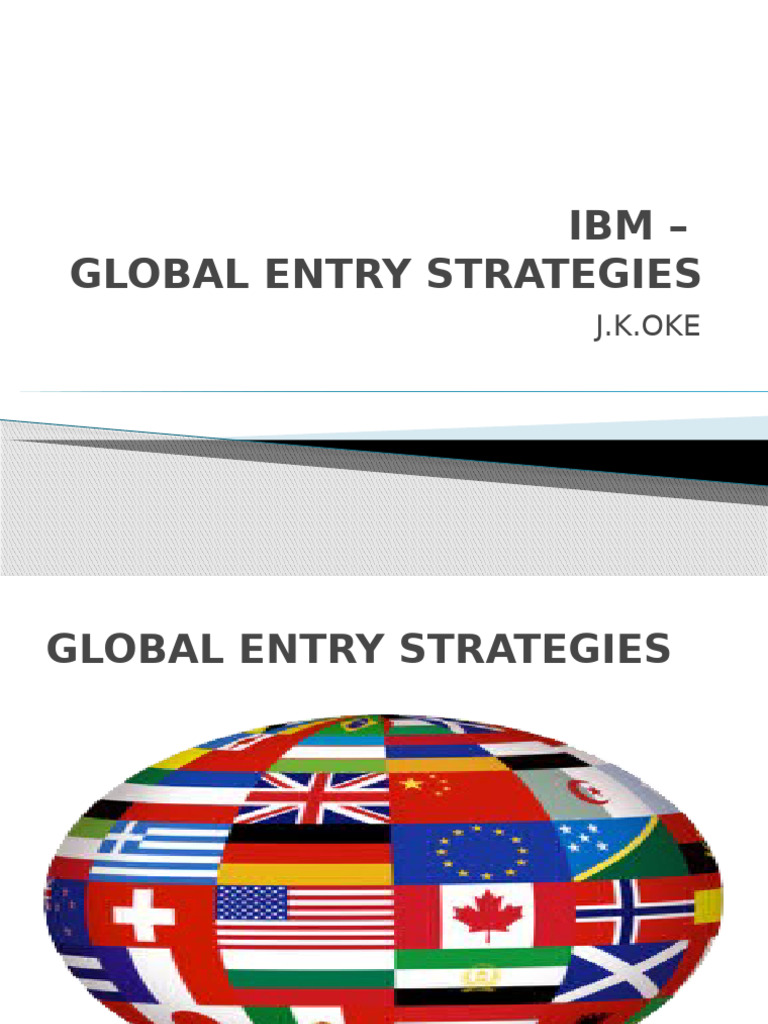 4.2. Global Entry Strategies New | PDF | Franchising | License