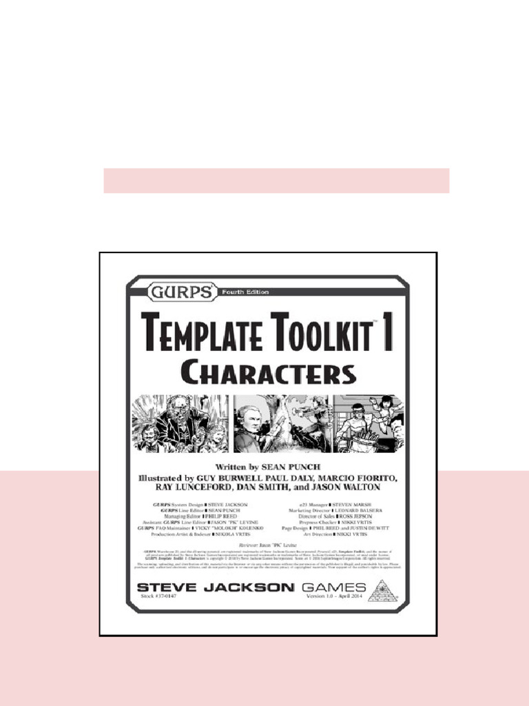 Gurps Template Toolkit 1 Characters Sean Punch digital download | PDF