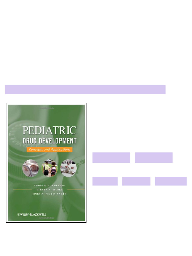 (Ebook) Pediatric Drug Development: Concepts and Applications (v. 1) by ...