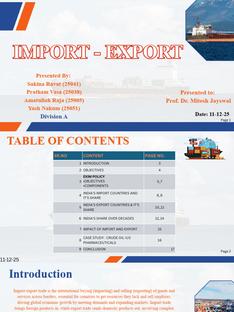 India Import-Export Overview 2024-2025 | PDF | Exports | Imports