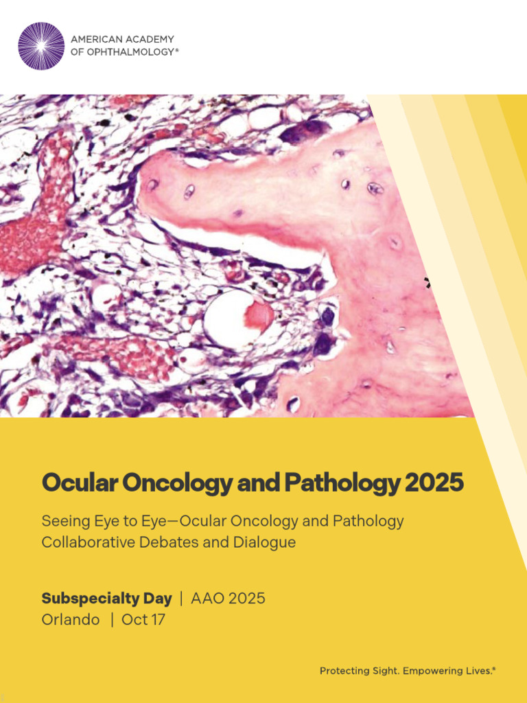 Ocular Oncology and Pathology Subspecialty Day 2025 Syllabus | PDF ...
