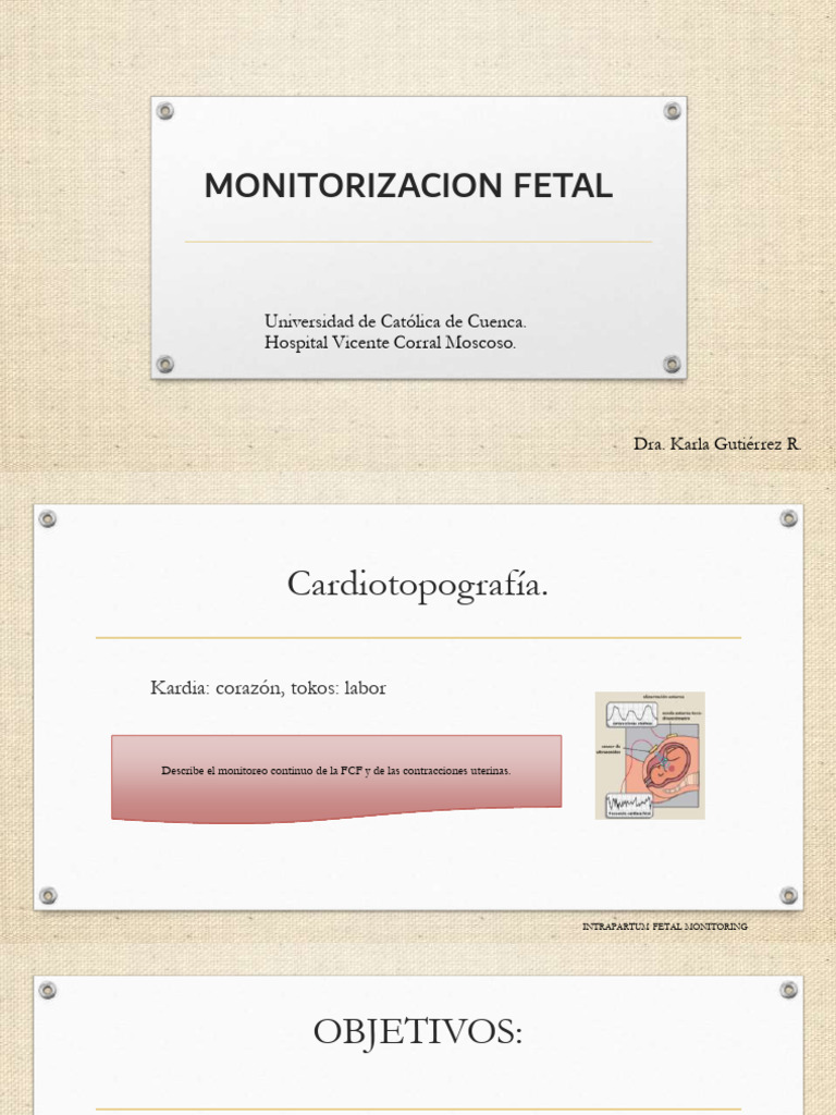 Monitoreo Fetal: Guía de Cardiotocografía | PDF | Parto | Hombro