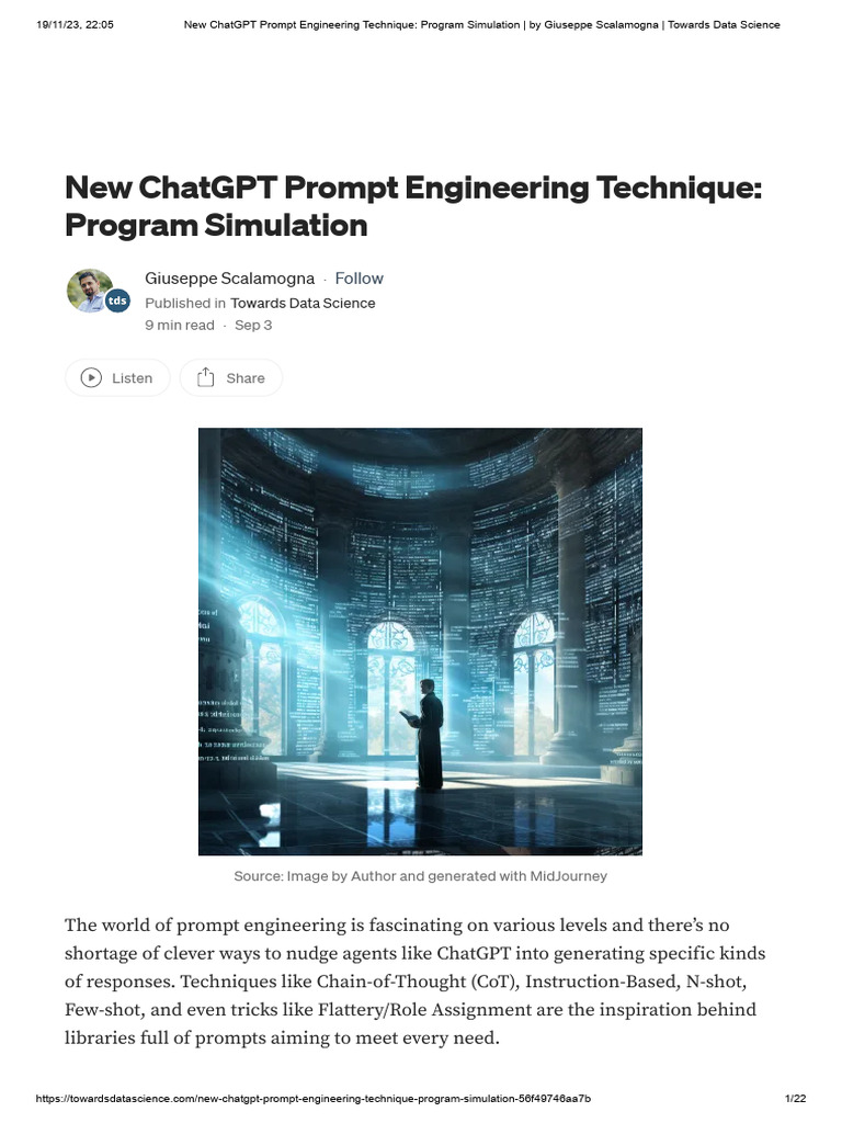 New ChatGPT Prompt Engineering Technique_ Program Simulation _ by ...