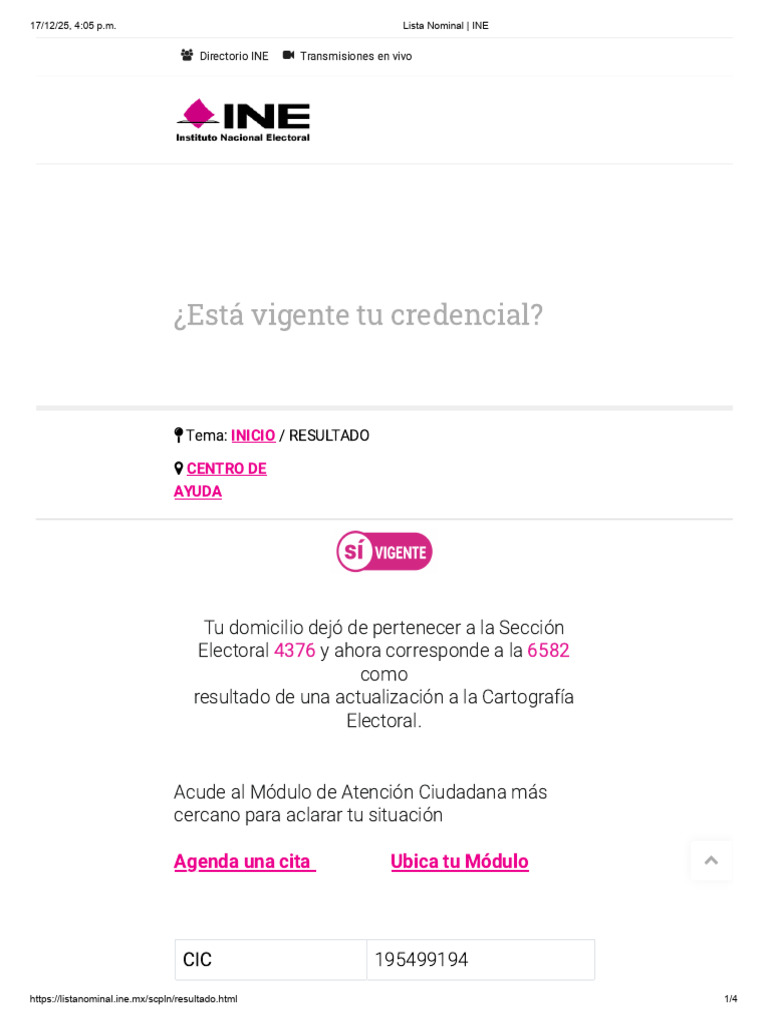 Lista Nominal _ INE | PDF | Politica de mexico | Toma de decisiones grupales