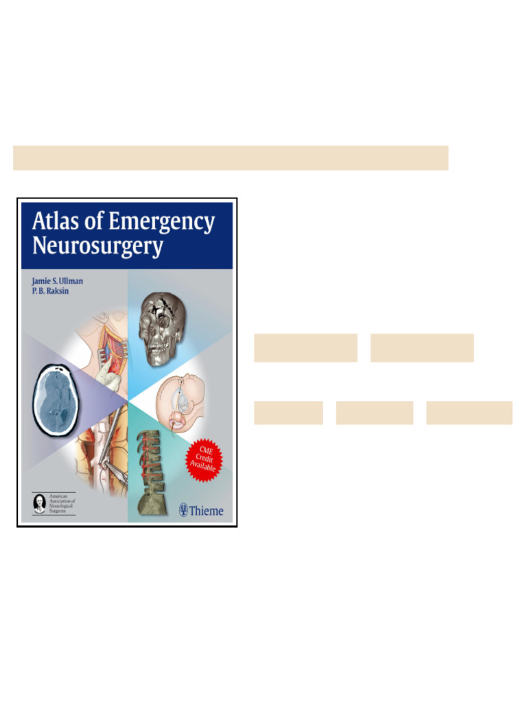 Atlas of Emergency Neurosurgery Ready to Read | PDF