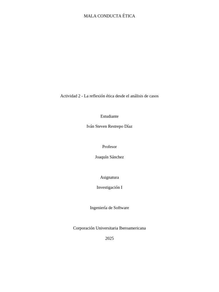 Mala Conducta Ética en Educación | PDF | Maestros | Comportamiento