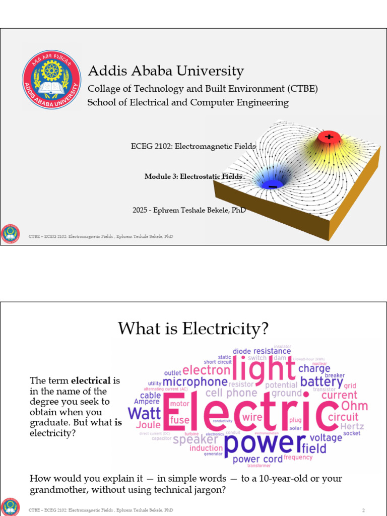 Understanding Electrostatic Fields | PDF | Electric Charge | Electric Field