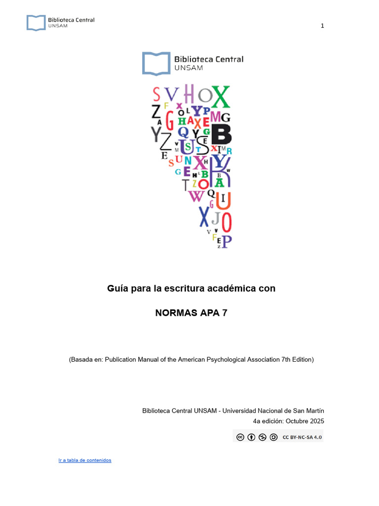 Guía de Escritura Académica APA 7 | PDF | Citación | Estilo apa