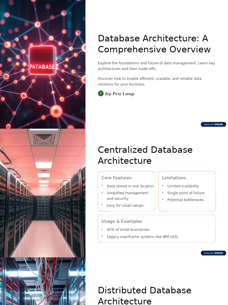 Database Architecture A Comprehensive Overview | PDF