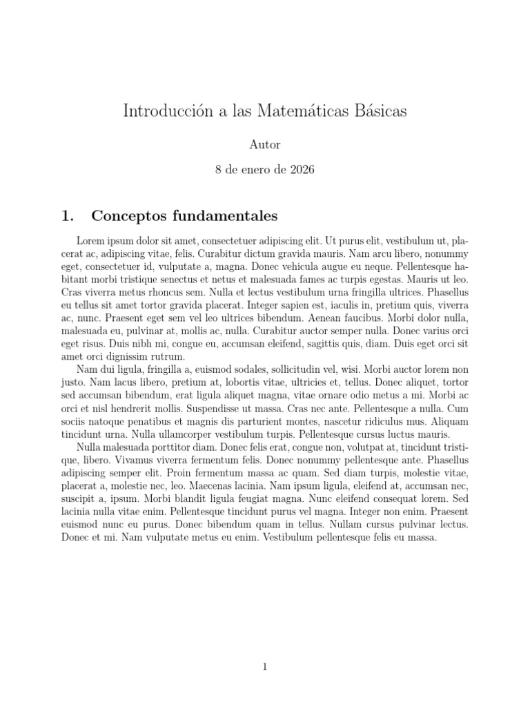 Matematicas Basicas | PDF