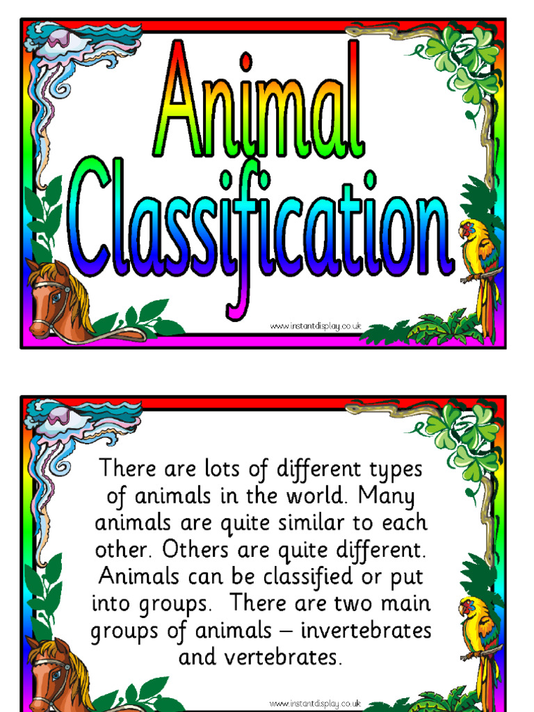 Animal Classification | PDF