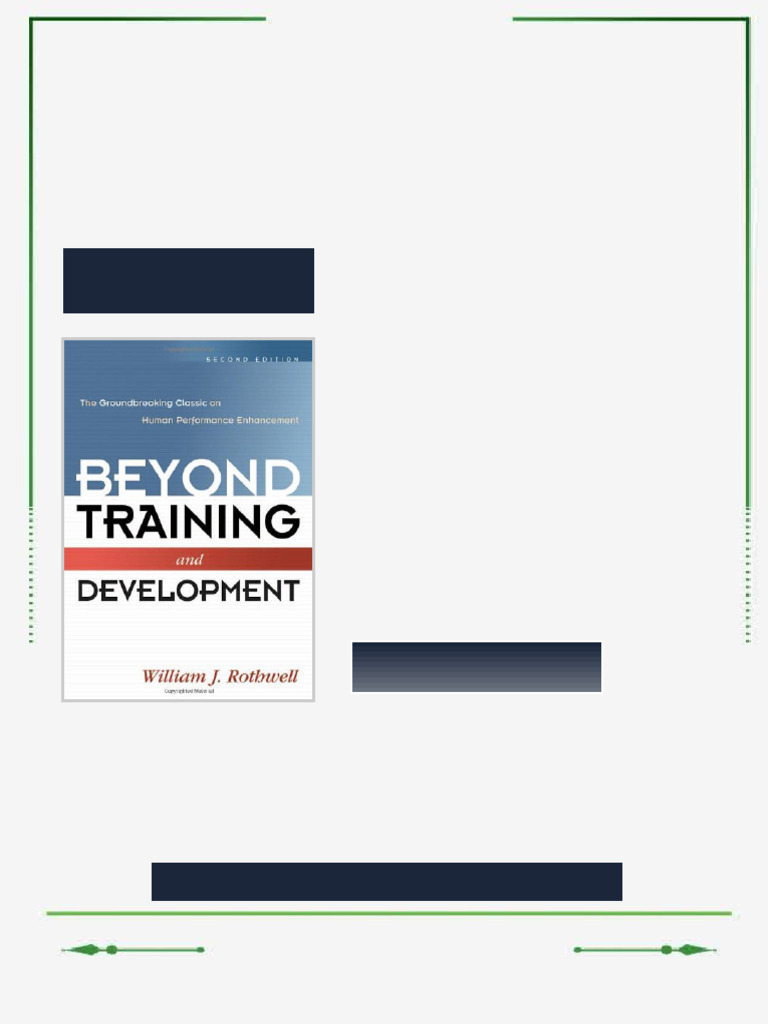 Beyond Training and Development The Groundbreaking Classic on Human ...