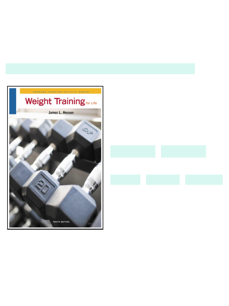 Weight Training for Life 10th ed. Wei Zhi Ready to Read | PDF