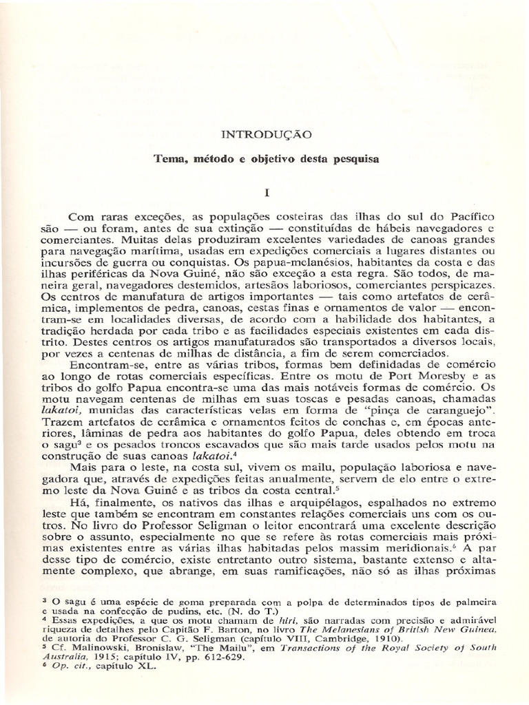 Malinowski introdução | PDF