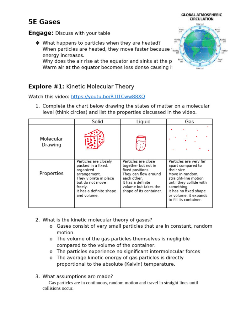 5e Gases and Atmosphere Online | PDF | Gases | Temperature