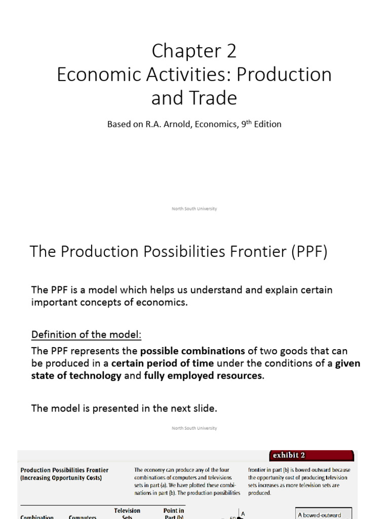 Understanding PPF and Trade in Economics | PDF | Production And ...