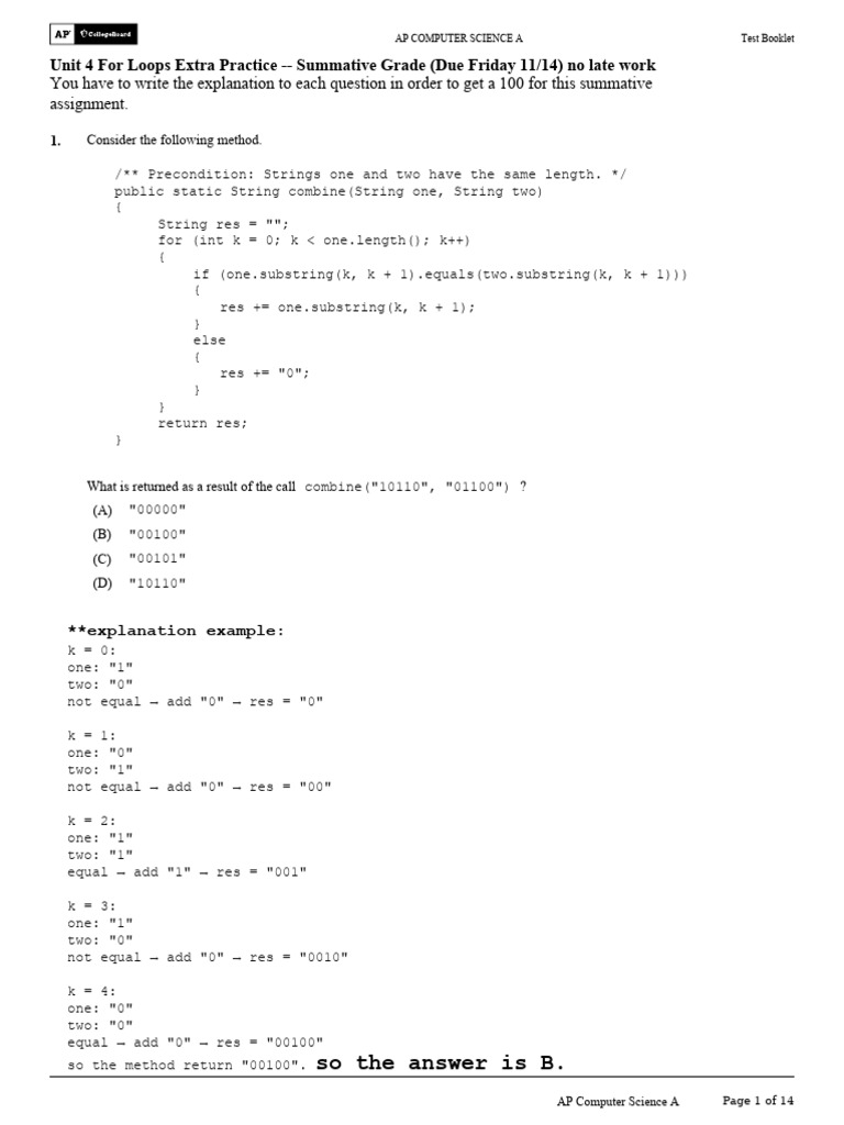 For Loop Extra Practice | PDF | Integer (Computer Science) | String ...