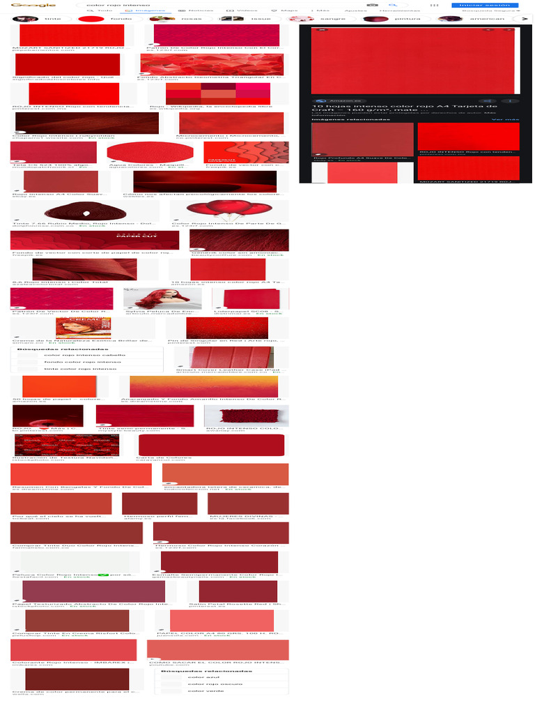 color rojo intenso - Búsqueda de Google | PDF | Tecnicas artisticas