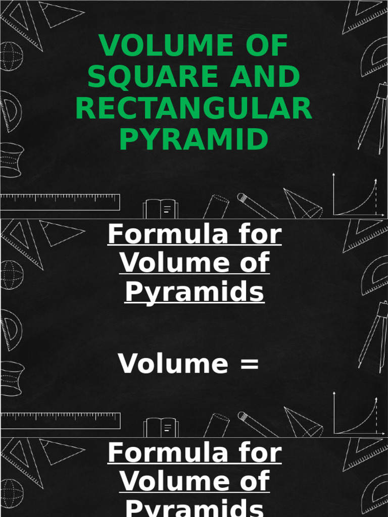Volume Calculations for Pyramids | PDF | Volume | Area