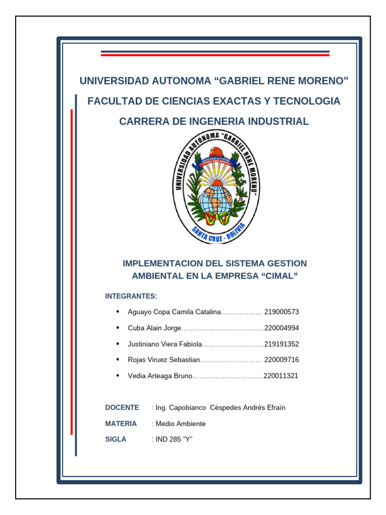 Proyecto Cimal M.A Final | PDF | Sustentabilidad | Los bosques