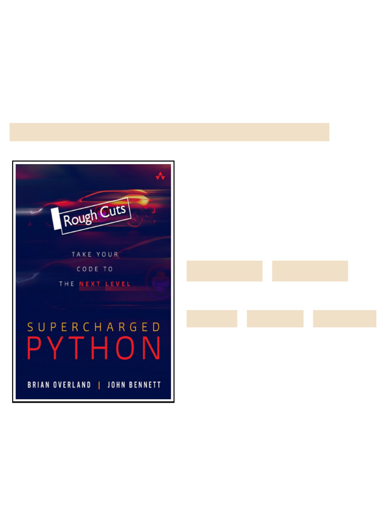 Supercharged Python Take Your Code to the Next Level online pdf | PDF