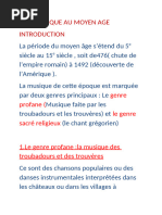 Musique profane au Moyen Âge : Définition et Évolution | PDF | Ballade ...