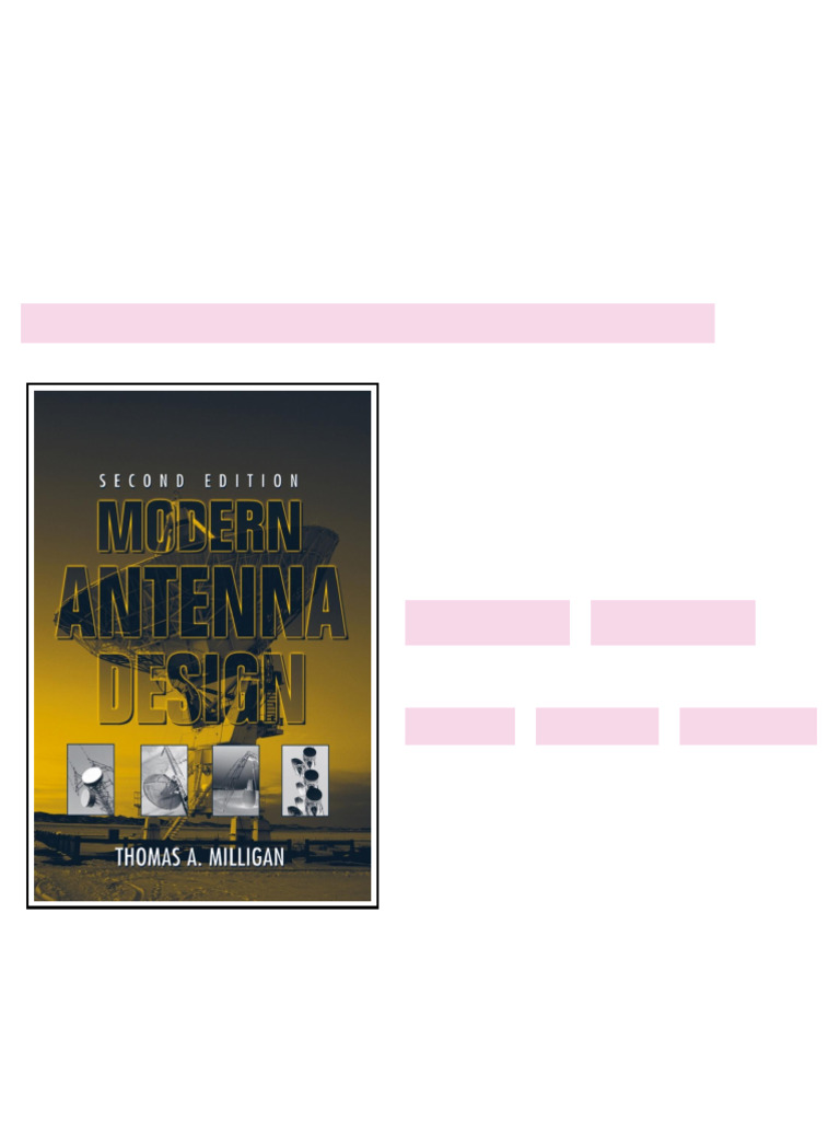 Modern Antenna Design 2nd by Thomas A. Milligan Milligan Thomas A ...