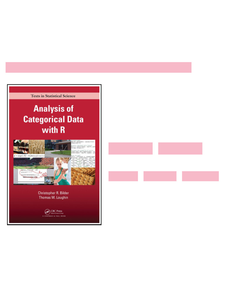 Analysis of categorical data with R Wei Zhi full | PDF