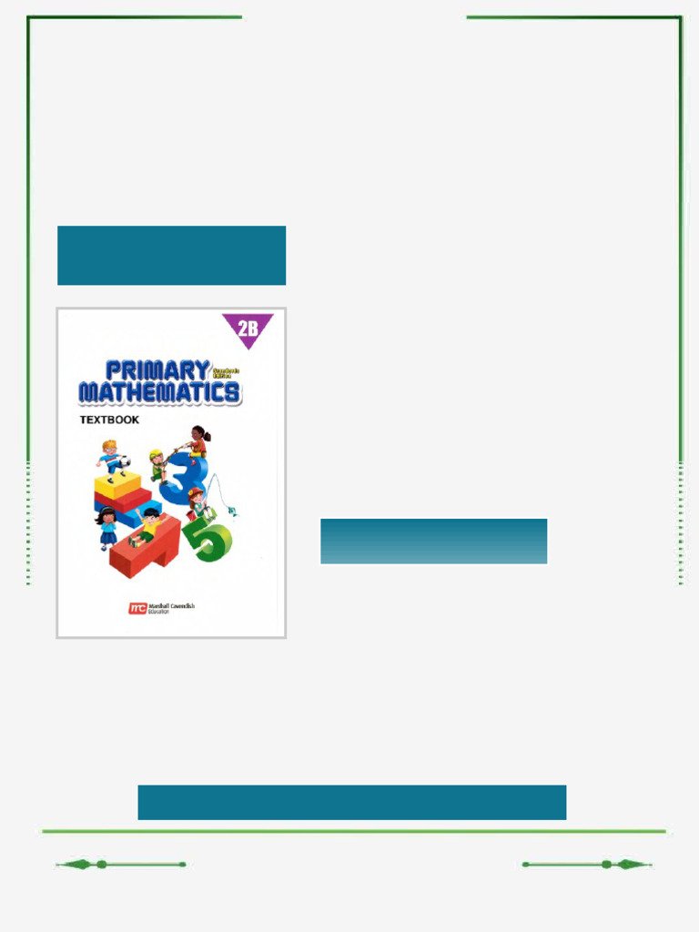 Primary Mathematics Textbook 2B Jennifer Hoerst eBook beta edition ...