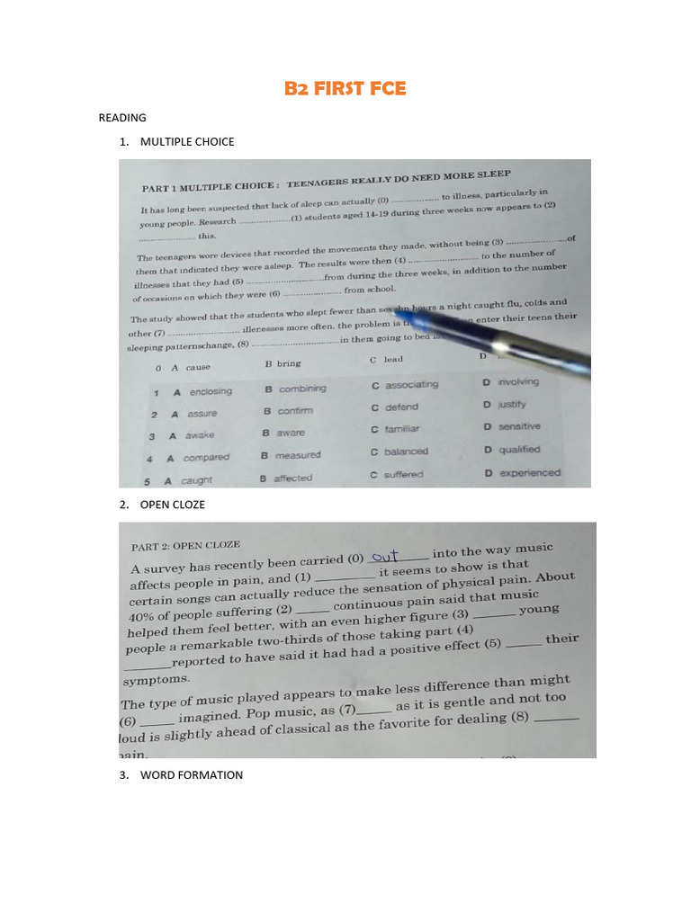 b2 First Fce | PDF
