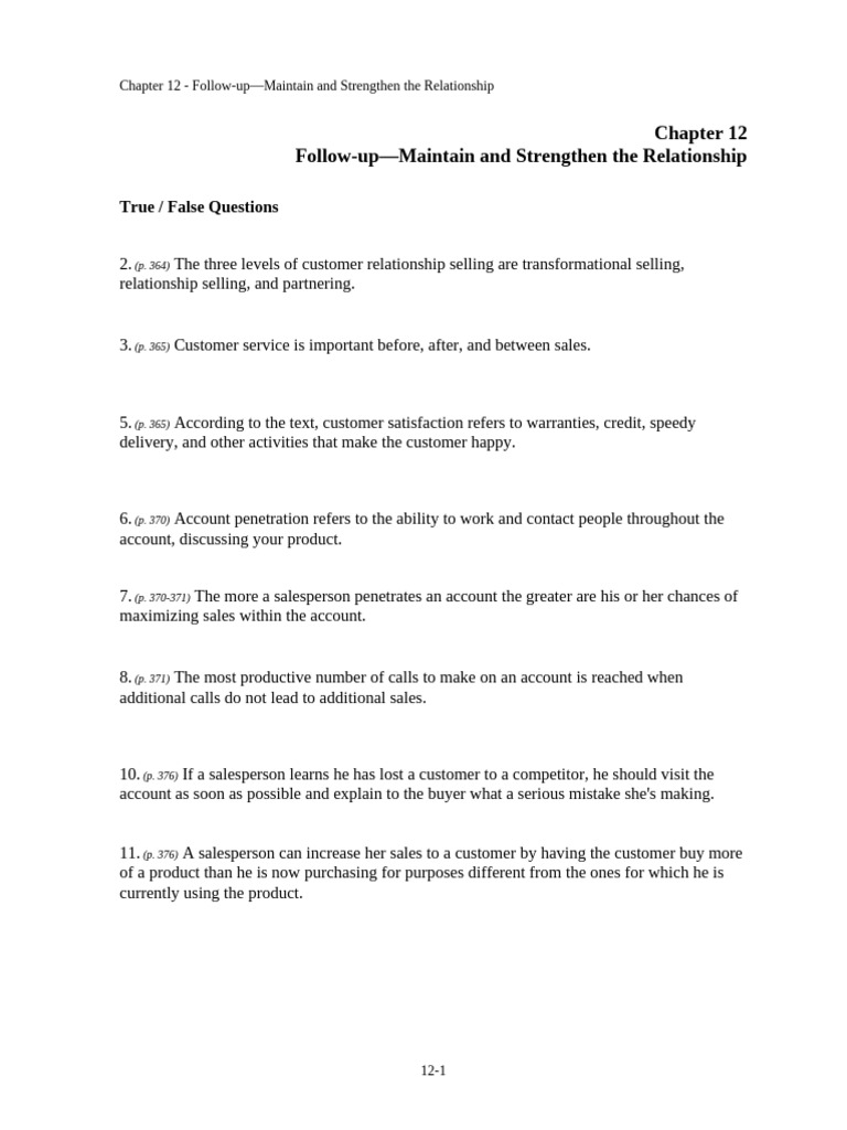 Strengthening Customer Relationships | PDF | Sales | Marketing