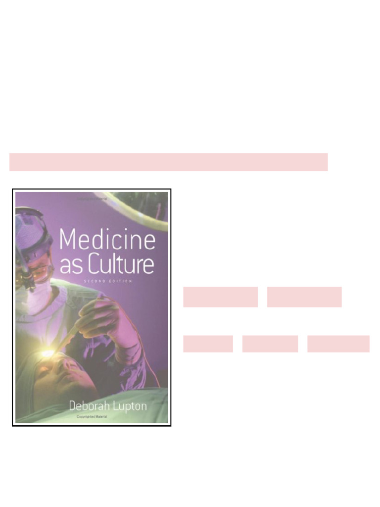 (Ebook) Medicine as Culture: Illness, Disease and the Body in Western ...