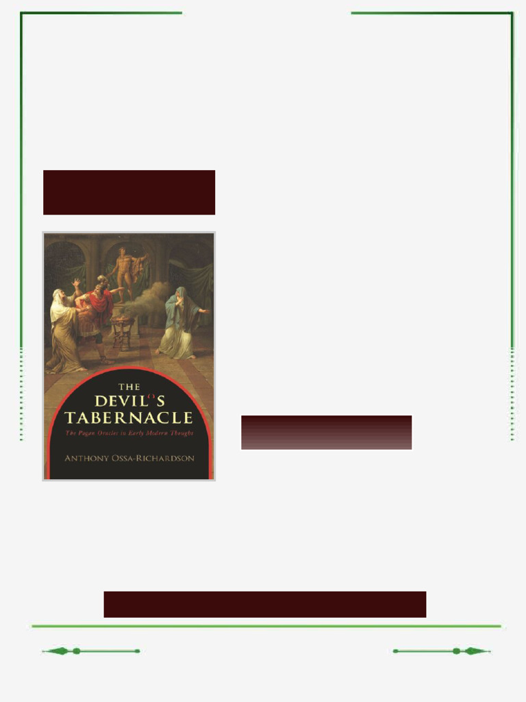 The Devil s Tabernacle The Pagan Oracles in Early Modern Thought ...