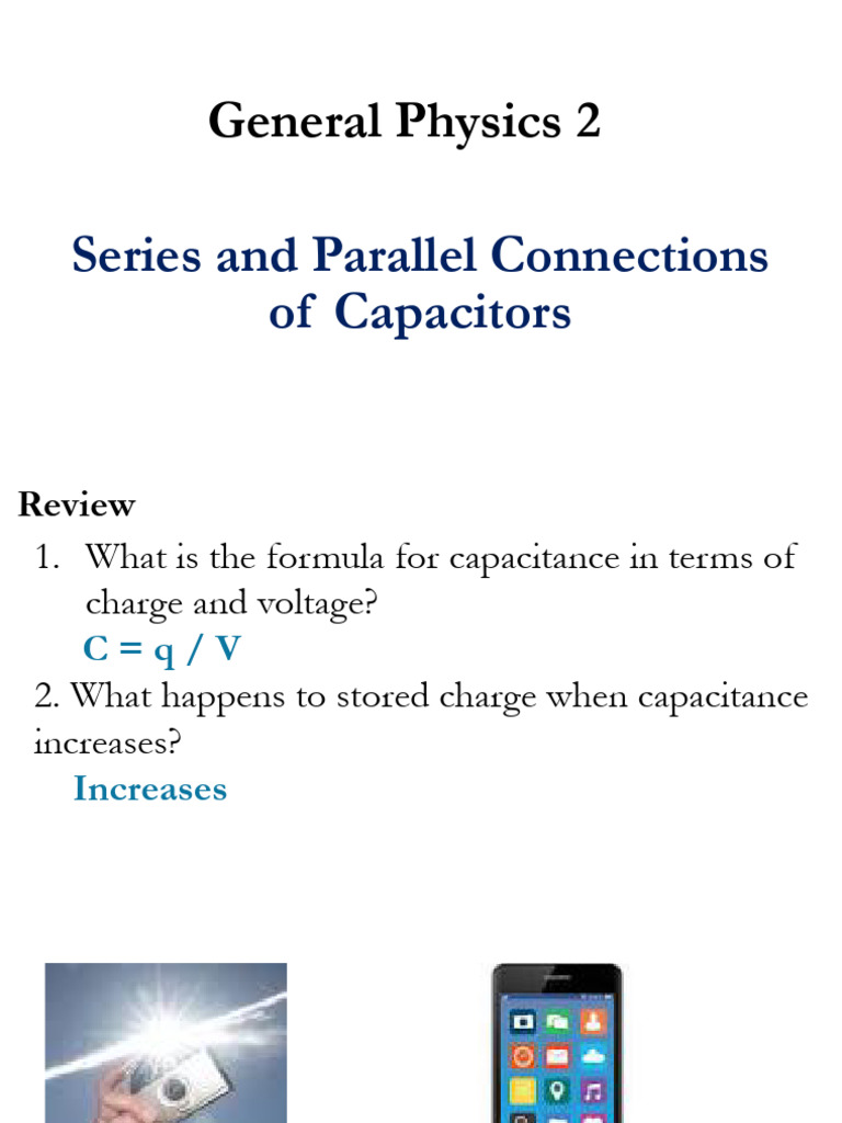Capacitor Series and Parallel Connections | PDF | Capacitance | Series ...