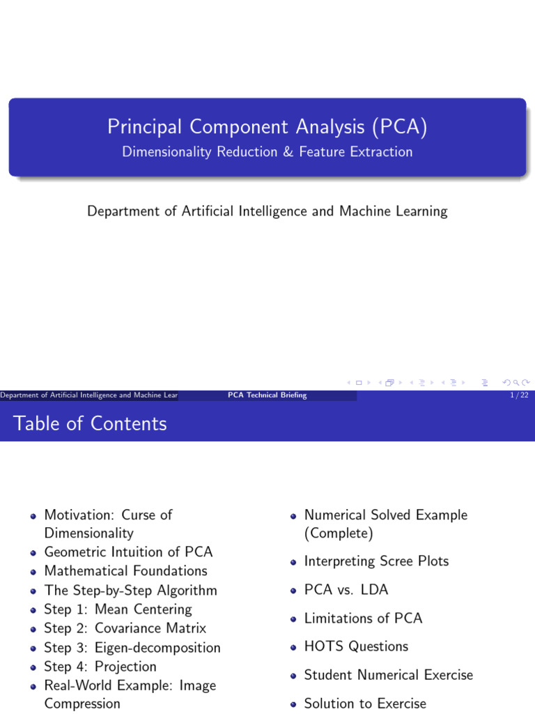 Pca | PDF | Principal Component Analysis | Eigenvalues And Eigenvectors