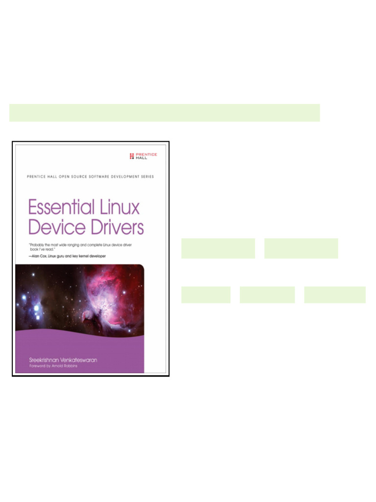 Essential Linux Device Drivers latest pdf 2025 | PDF